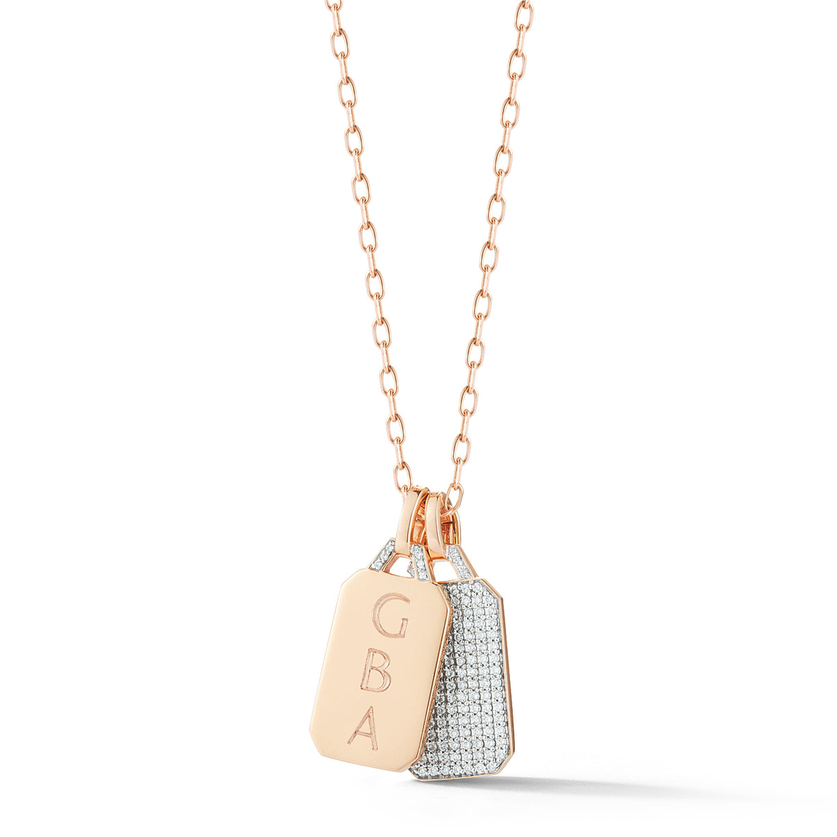 DORA 18K GOLD ALL DIAMOND RECTANGULAR TABLET CHARM – Walters Faith