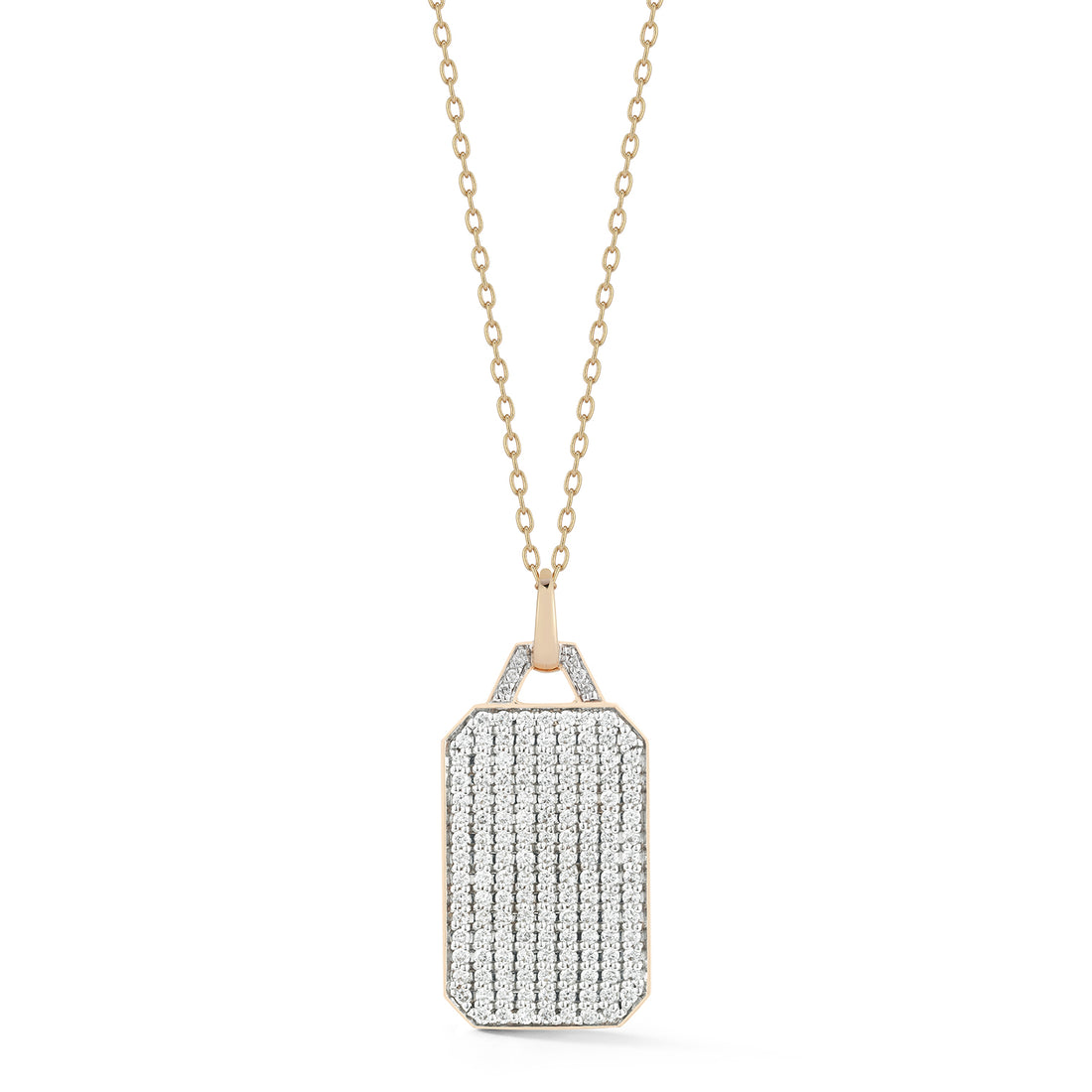 DORA 18K GOLD ALL DIAMOND RECTANGULAR TABLET CHARM – Walters Faith